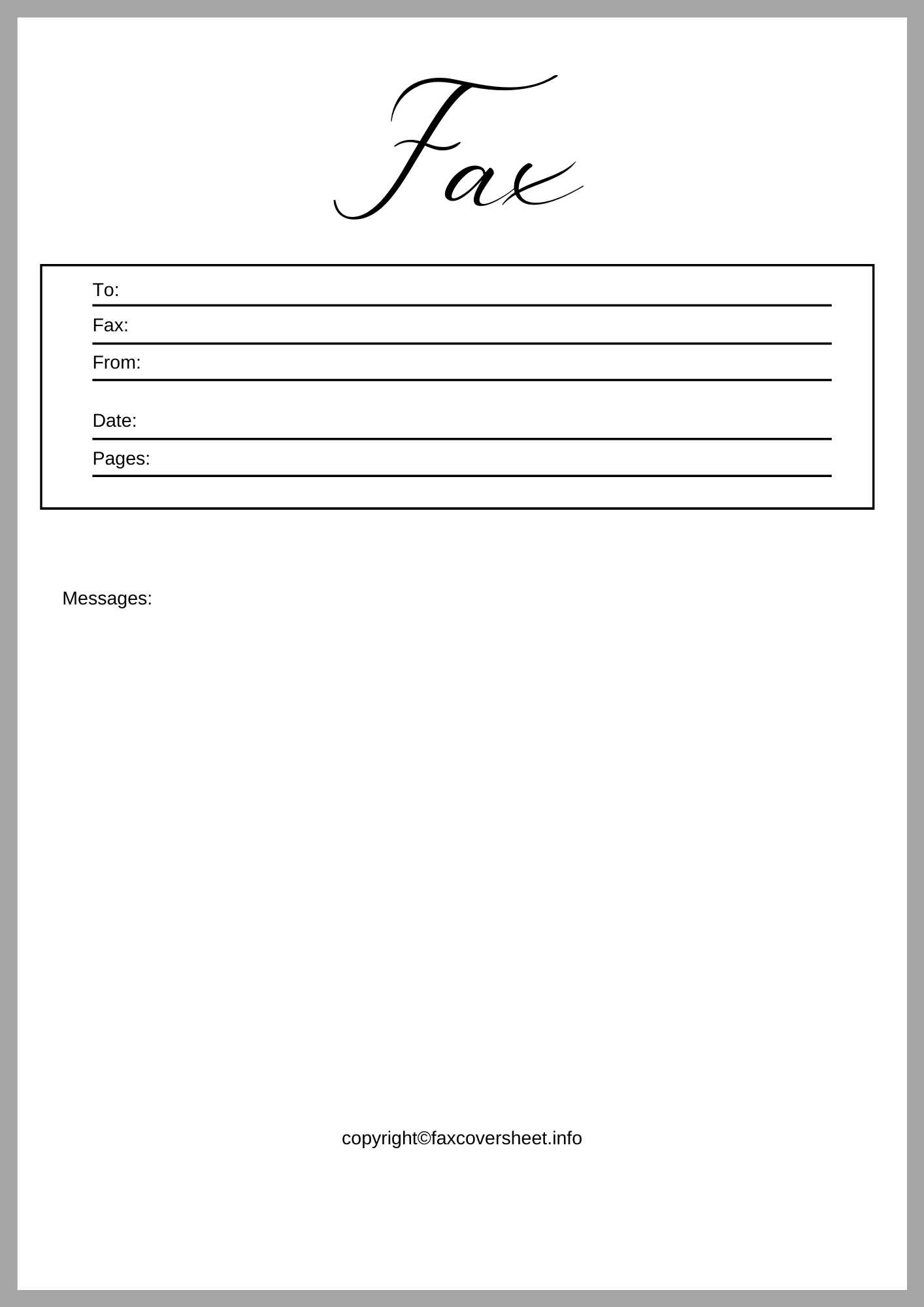 Alameda Fax Cover Sheet Templates Printable in PDF & Word